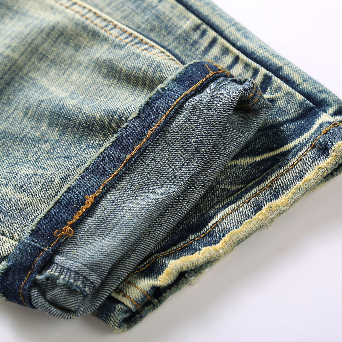 Destruction Print Men's Mid-rise Jeans – Kool Thangz